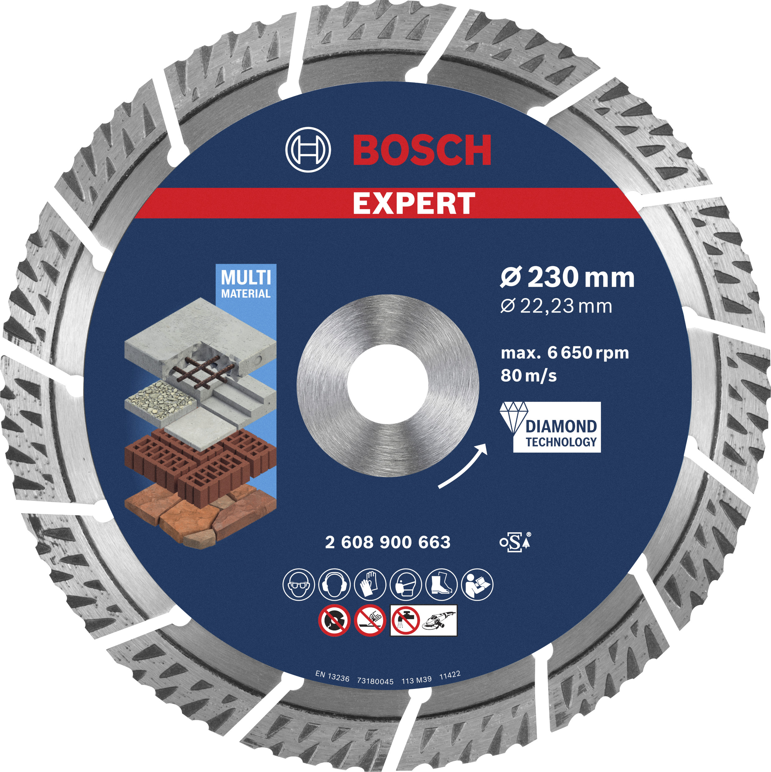 Bosch GCS 18V-230 Professional – Hochleistungsfähige 18V-Trennsäge für ...